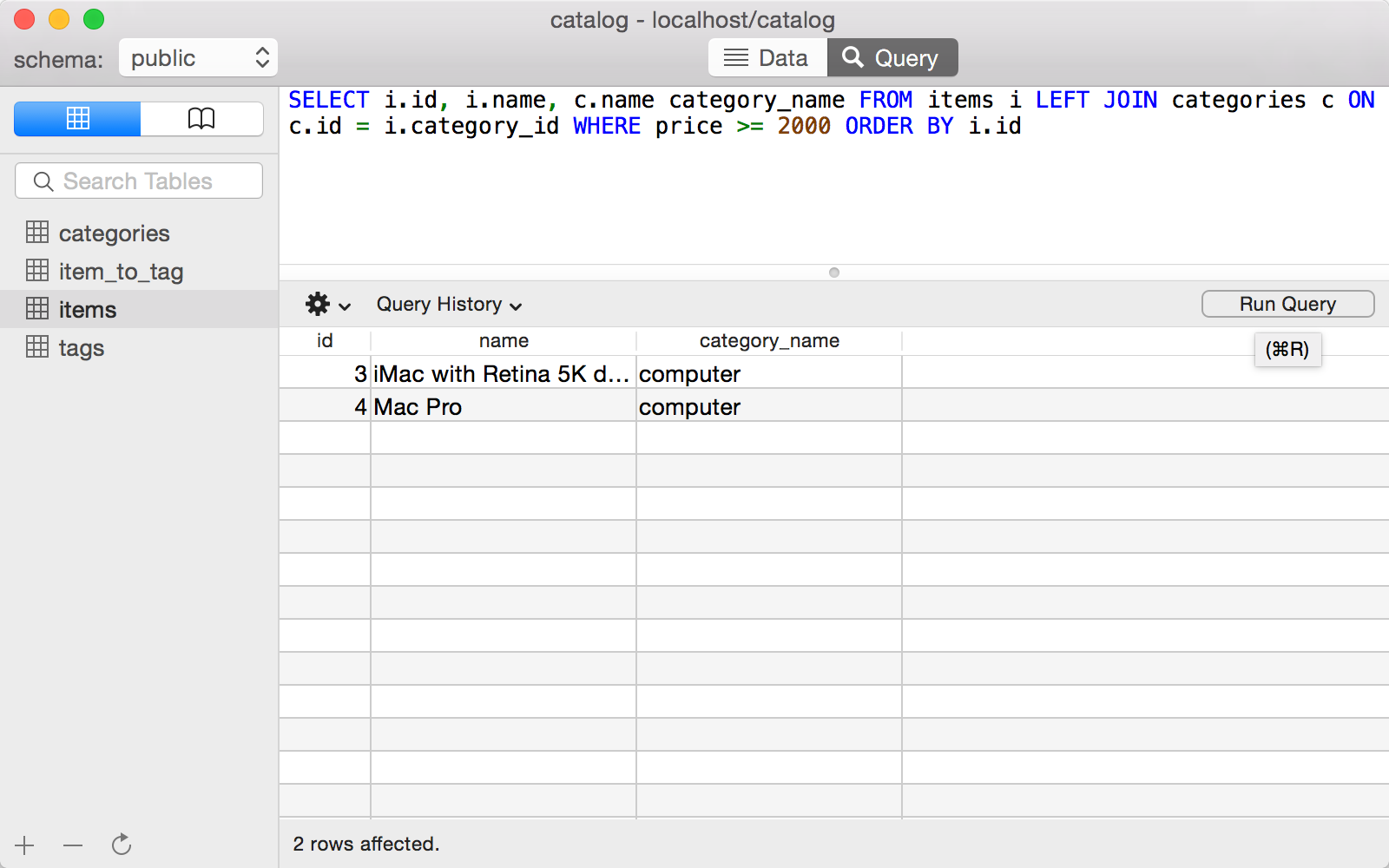 PSequel A PostgreSQL GUI Tool For MacOS
